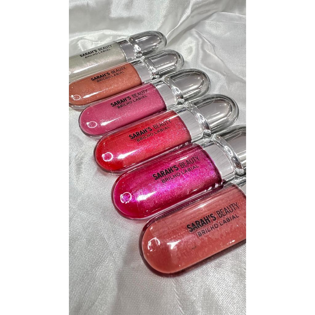 Kit 6 Cores Brilhantes Brilho labial Gloss Labial Sarah´s Beauty ...