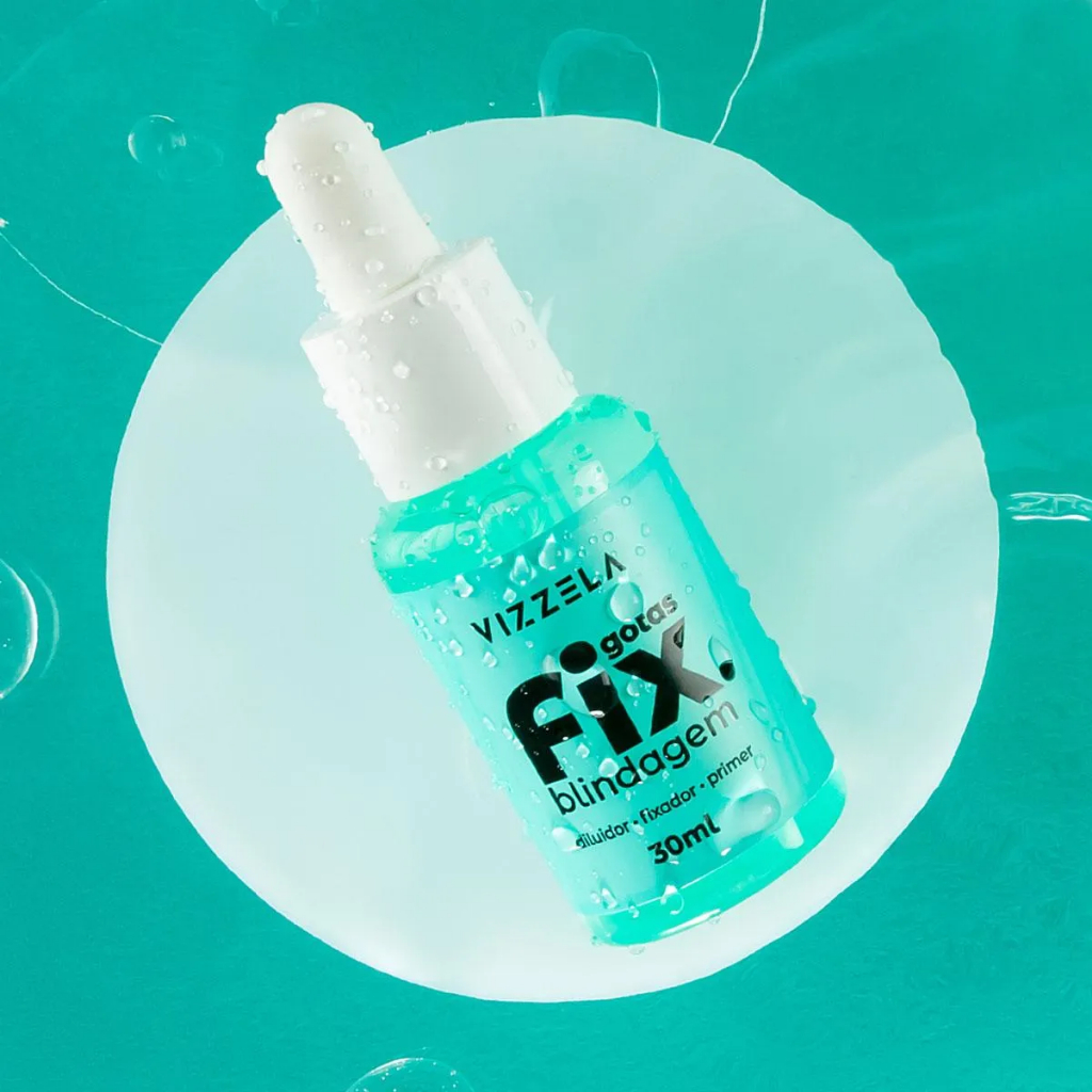 Gotas Fix Blindagem de Maquiagem Primer Vizzela Diluidor Fixador Vegano ...