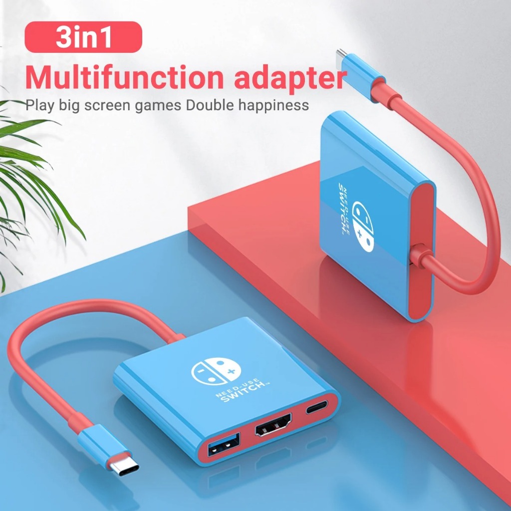 MENOR BAIXO - Docking Station para Nintendo Switch TYPE-C Hub com HDMI e USB 3.0 | Shopee Brasil