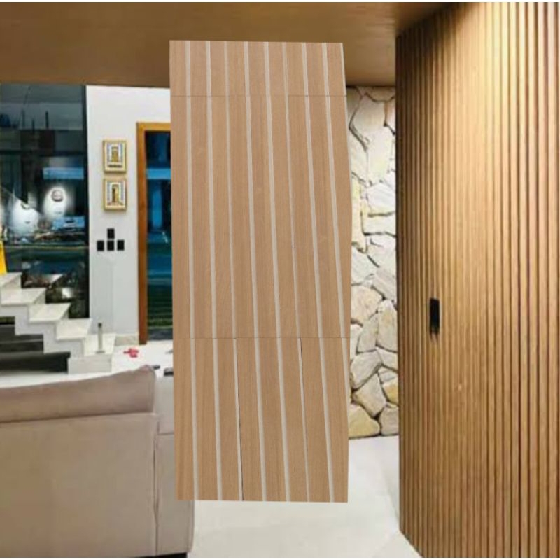 Kit 20 Painel Ripado de Parede Decorativo 3 Cores 45x11 Preto Castanho ...