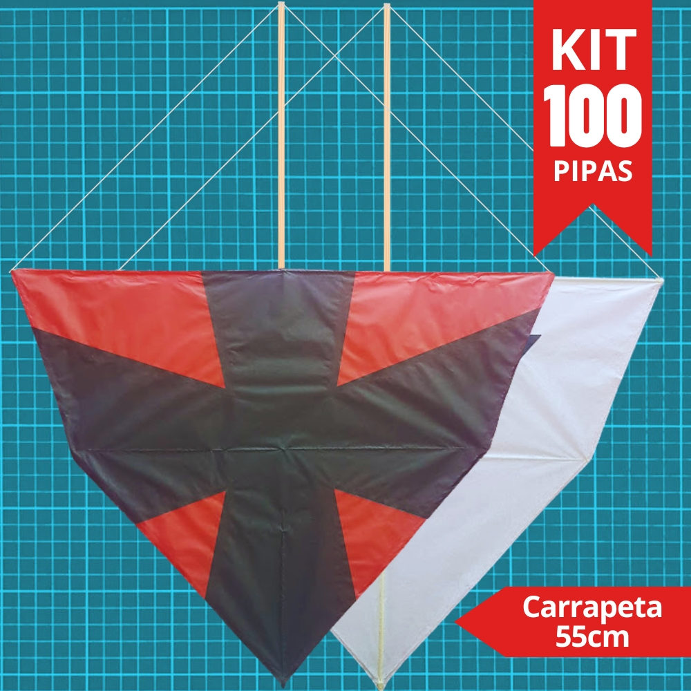 Kit 100 Pipas Carrapeta 55cm Estampas Variadas Fornecedor de Pipas ...
