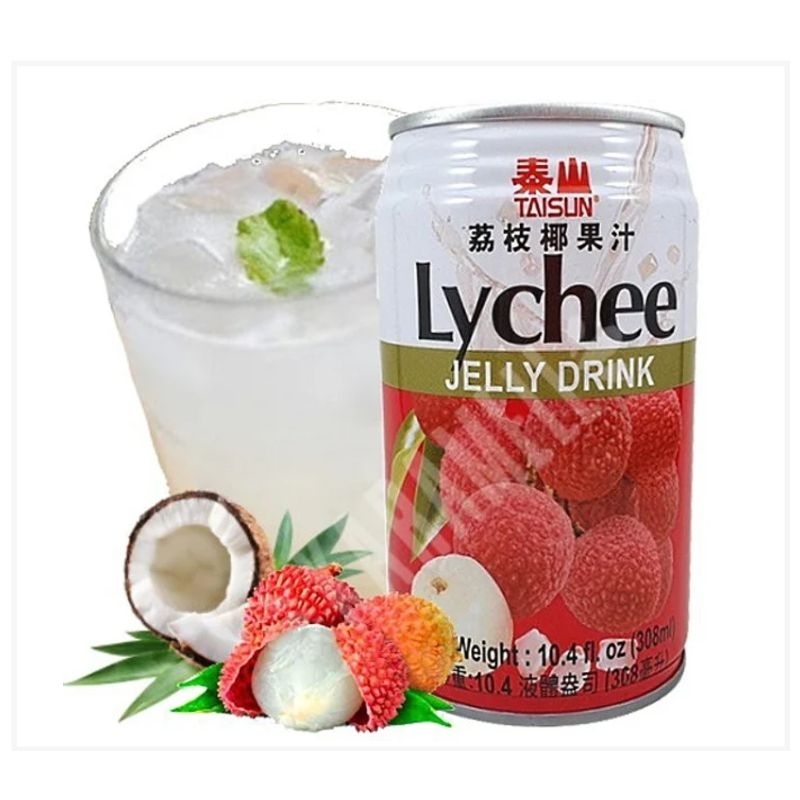 SUCO DE LICHIA JELLY DRINK TAISUN - 308ml | Shopee Brasil