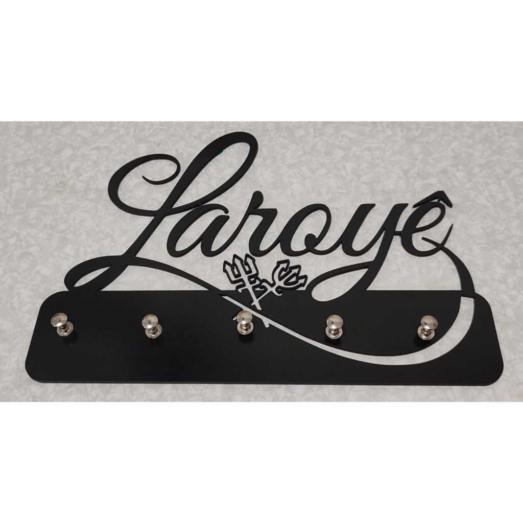 Porta Chaves Laroye Exu e Pomba Gira Umbanda Quimbanda 5 Espaços Vazado ...