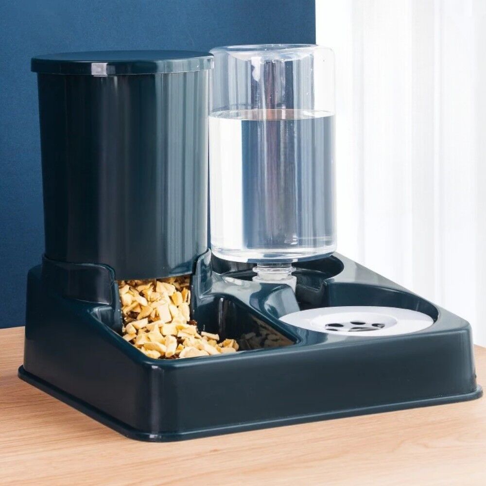 Comedouro Automático Duplo para Gatos e Cachorros - Dispenser ...