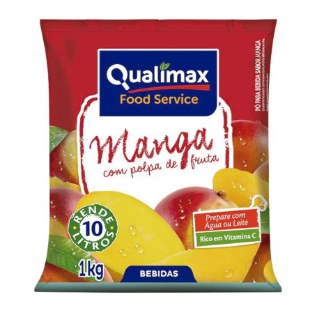 Refresco em Pó Qualimax Manga Pacote com 1kg | Shopee Brasil