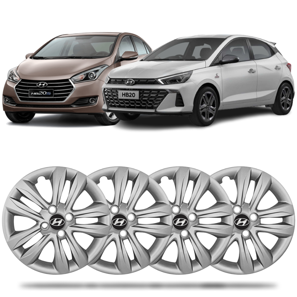 Jogo 4 Calota Hyundai Hb20 Aro 14 2017 2018 2019 2020 2021 | Shopee Brasil