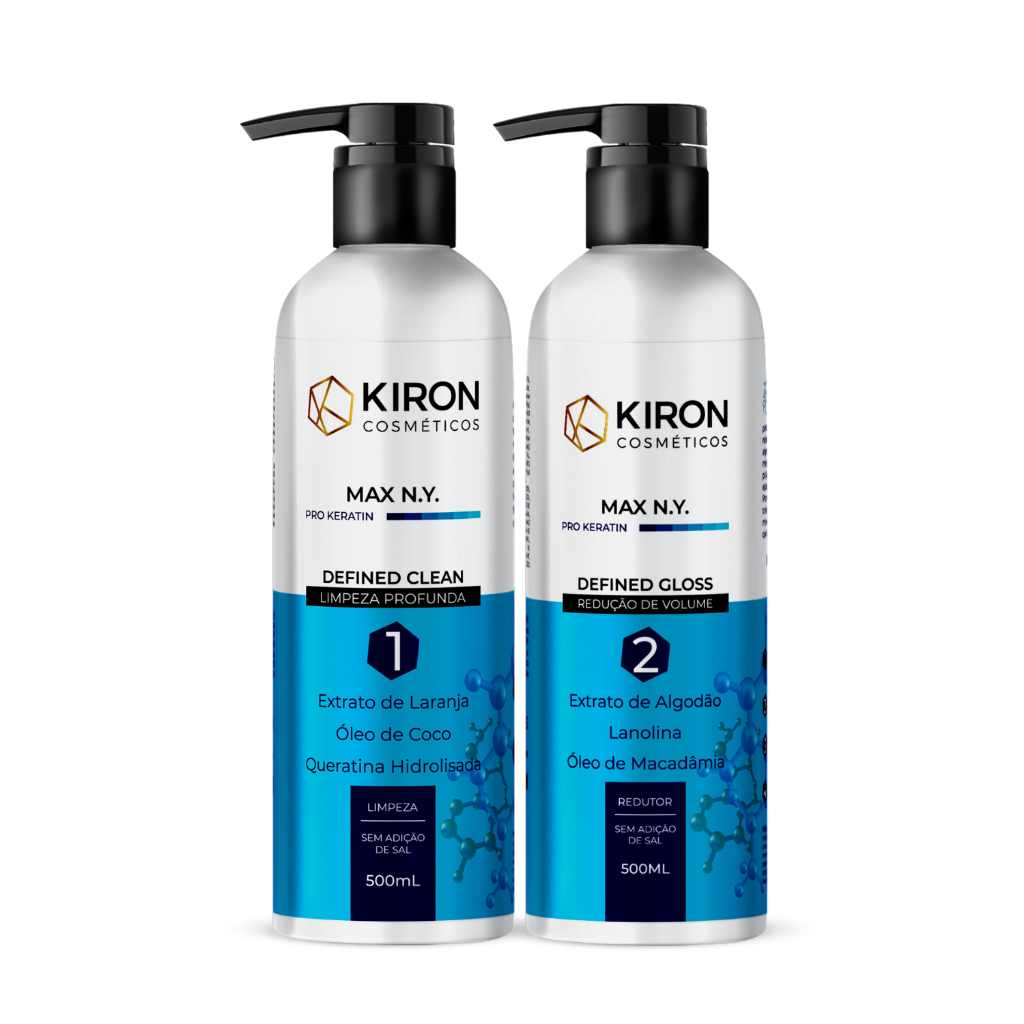Escova Progressiva Defined Gloss Max N.Y. Pro Keratin Kiron Cosméticos ...