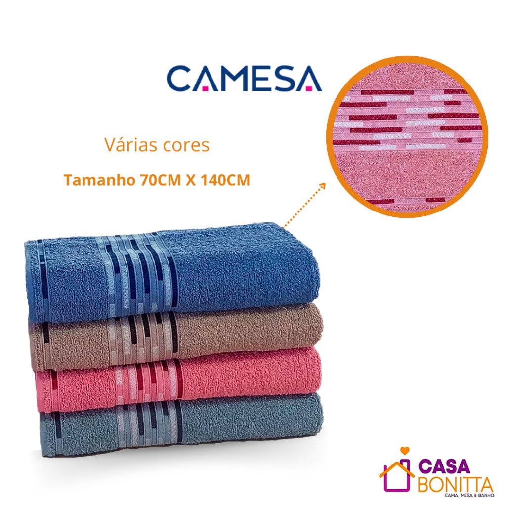 Toalha De Banho Macia Felpuda Linha Tetris 0,70x1,40cm - Camesa ...