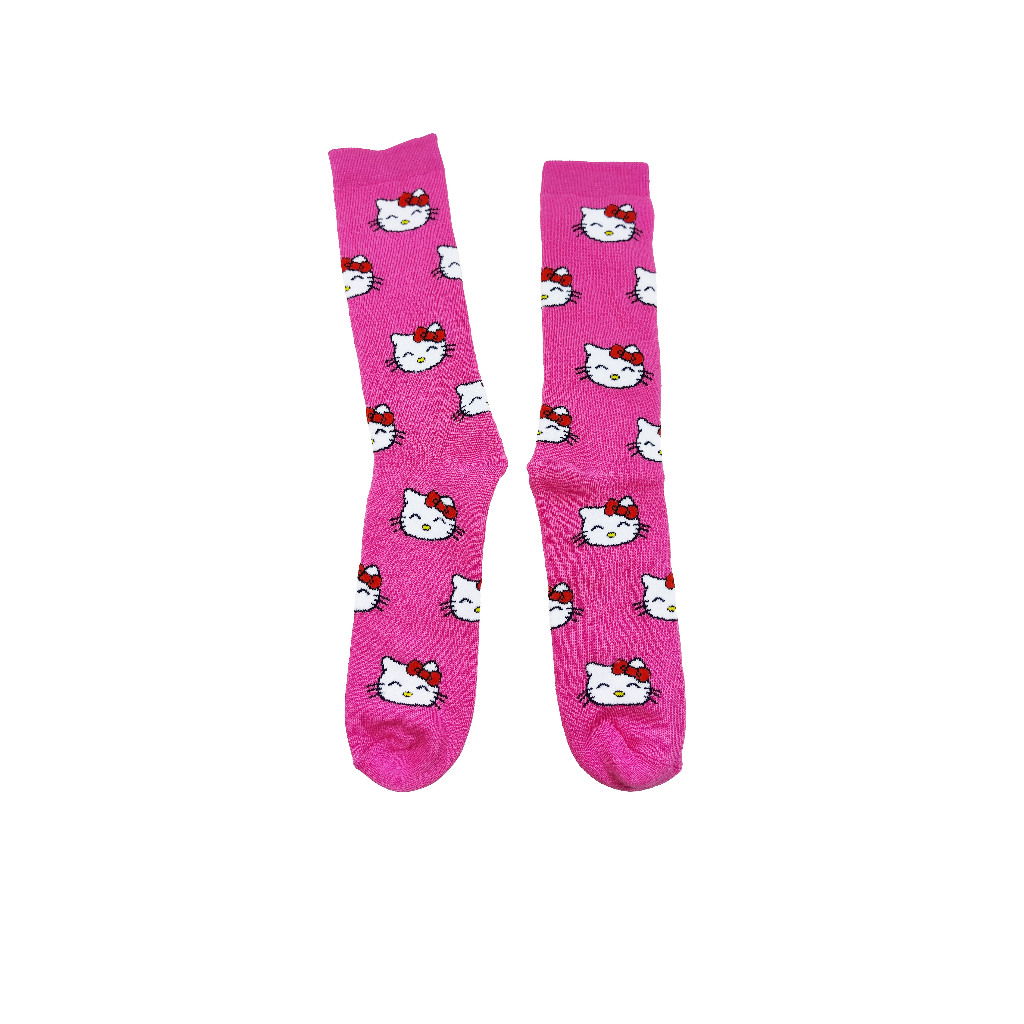 Meia Da Hello Kitty Nerd Color Grossa | Shopee Brasil
