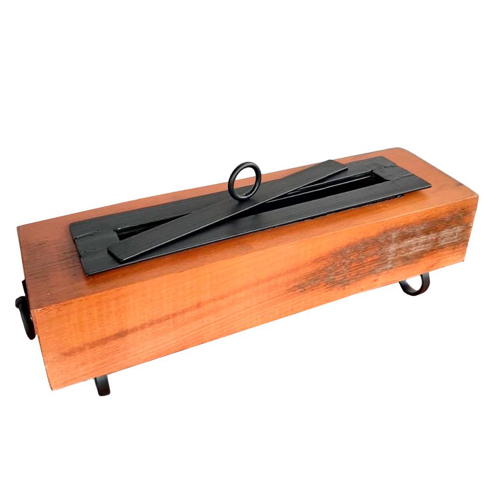 Lareira Ecológica 50cm Portátil Rústica | Shopee Brasil