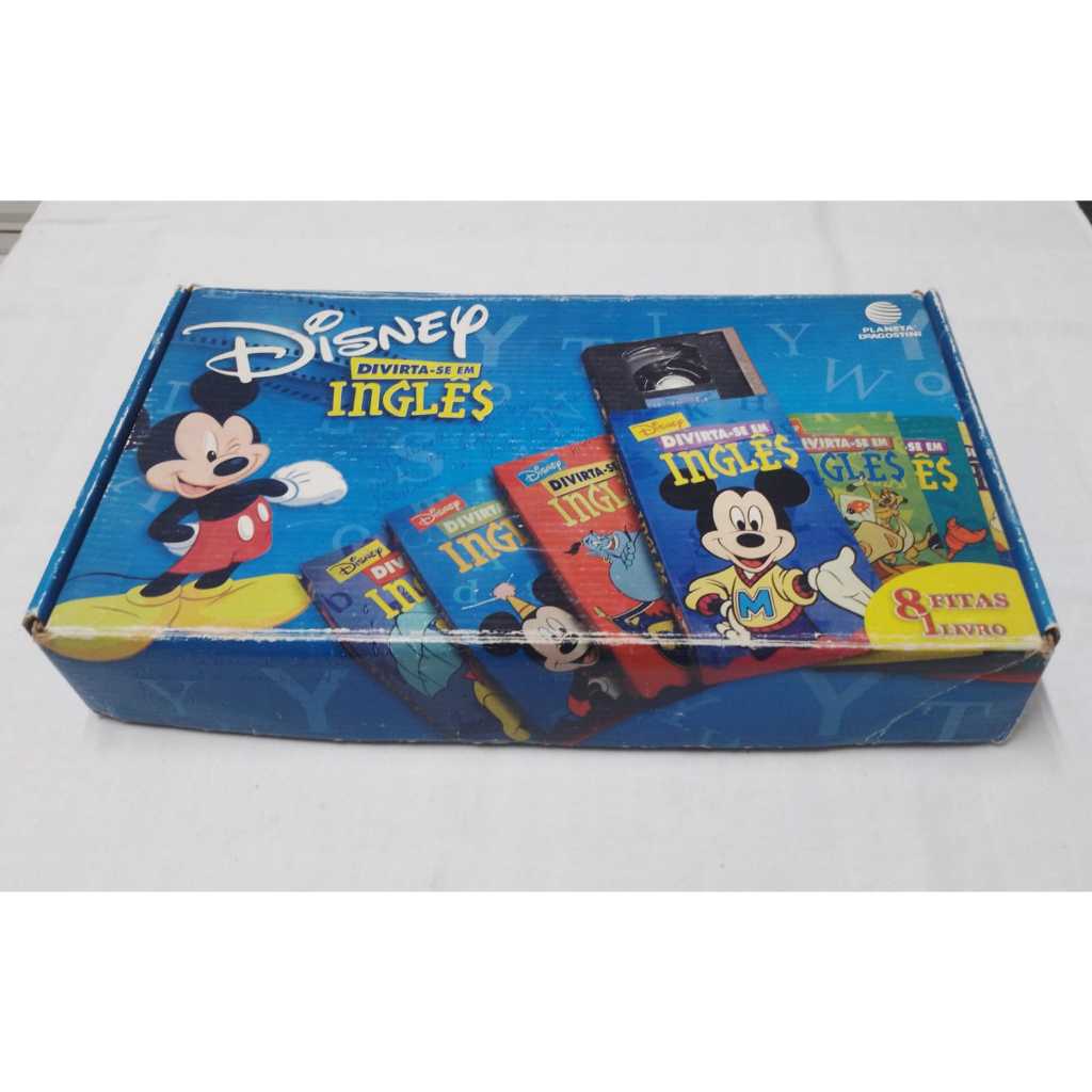 Kit Vhs Disney Divirta-se Em Inglês - 8 FITAS VHS | Shopee Brasil