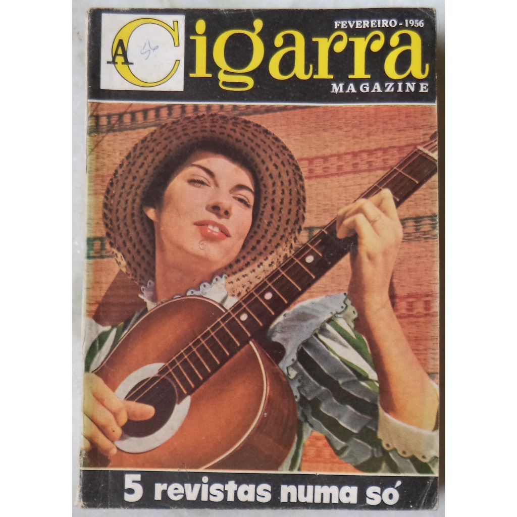 Revista antiga A Cigarra Magazine Fevereiro 1956 | Shopee Brasil