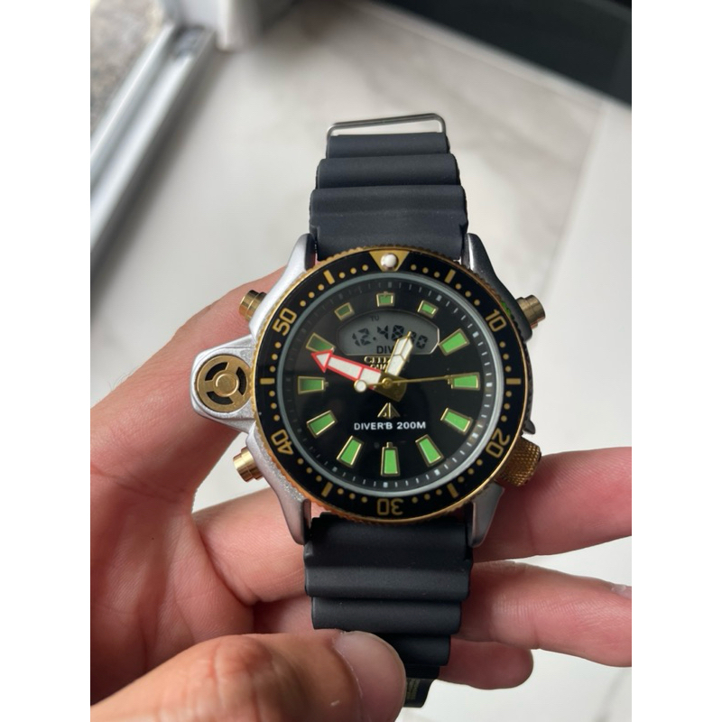 Relógio Citizen Aqualand Serie Ouro Jp2004 | Shopee Brasil