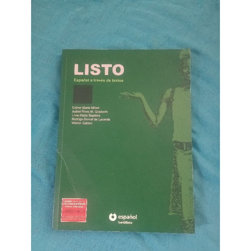 Livro Listo Español a través de textos Ed.español Santillana Livro do ...