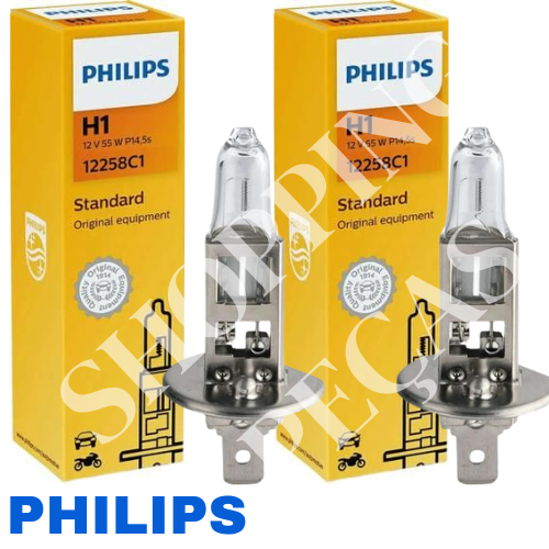 PAR DE LAMPADA H1 12V 55W PHILIPS KIT COM 2 LAMPADAS PRONTA ENTREGA ...