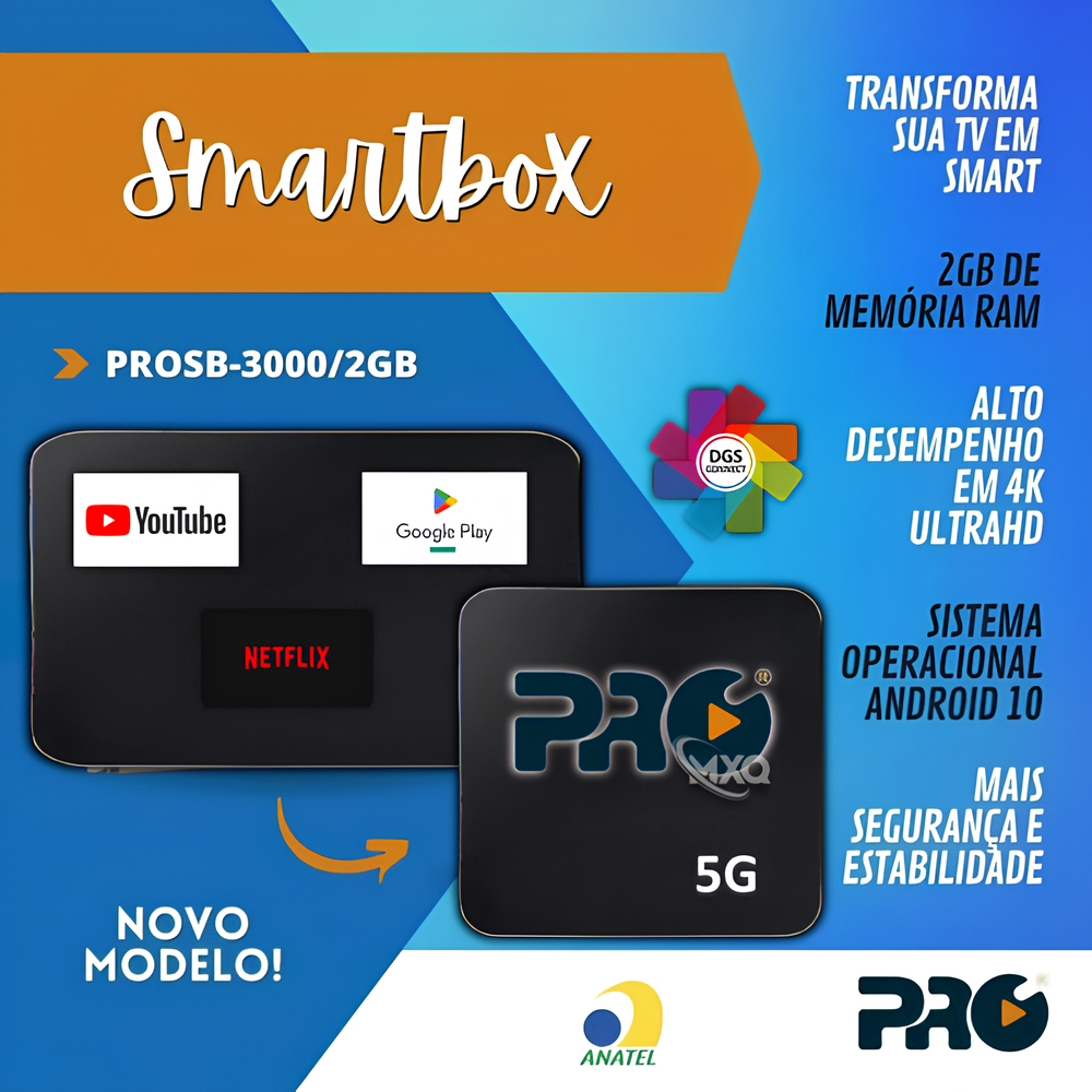MODELO 2025 - SMART BOX Android Tv - Android - WIFI 2,4GHZ e 5G ...