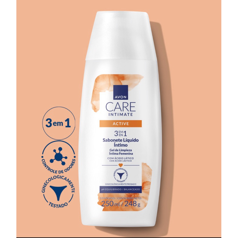 AVON CARE INTIMATE SABONETE LÍQUIDO ÍNTIMO ACTIVE 250ML | Shopee Brasil