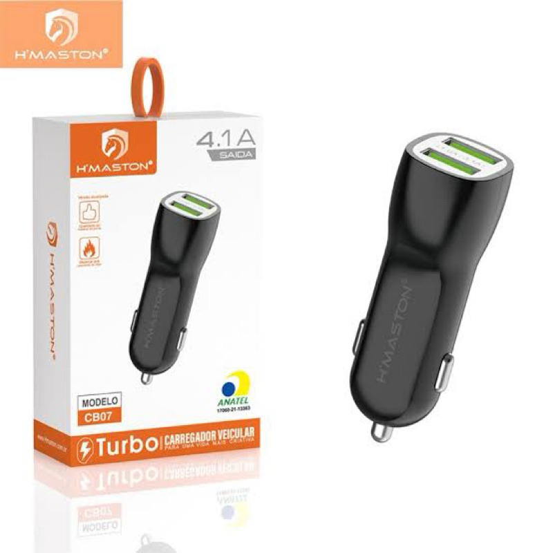 Carregador Fonte Veicula 4.1A Turbo H maston - fonte Carregador ...