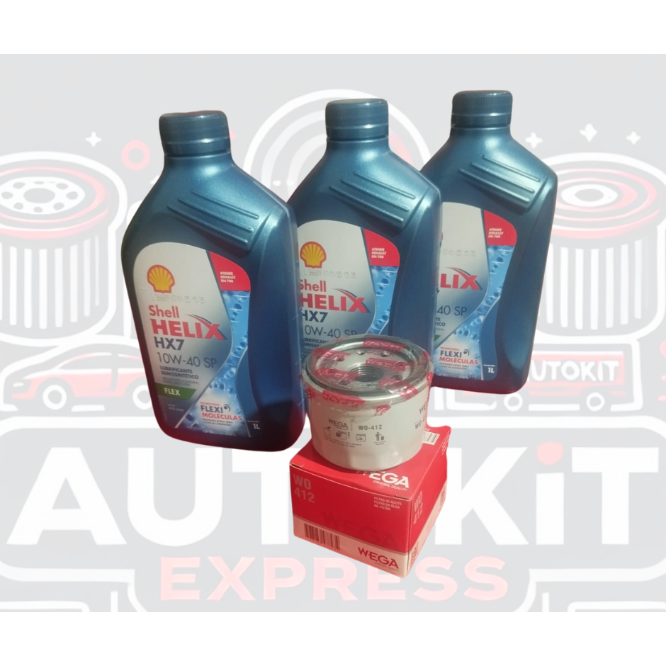 Kit Básico Revisão Óleo e Filtro de Óleo Kwid , Shell 10W40 Ano 2017 ...
