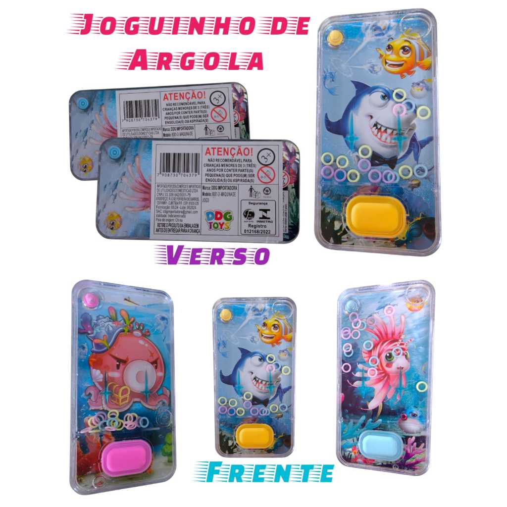 Kit Water Game Play Brinquedo Argolas Para Kit Festa Lembrancinha ...