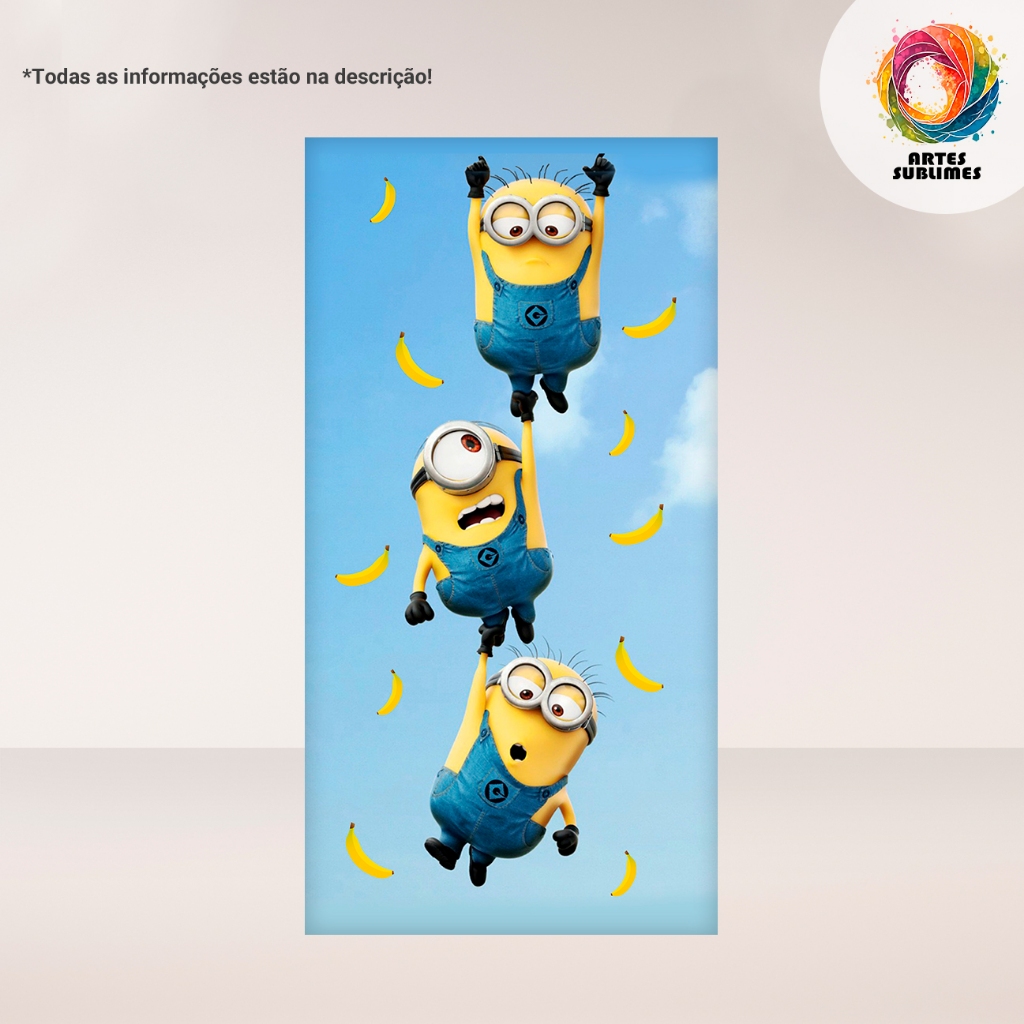 Painel Retangular Minions Diversos C/Overlock-R1 | Shopee Brasil