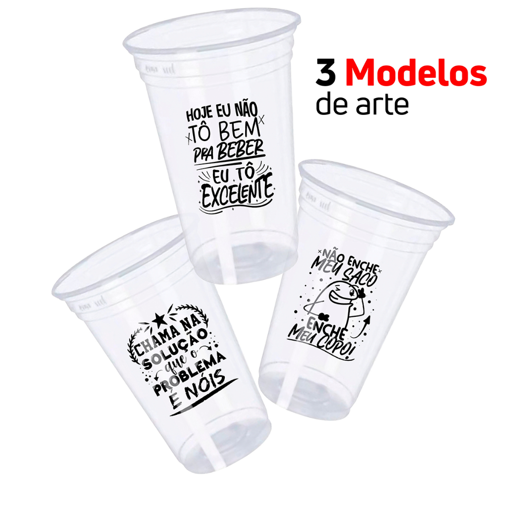 Kit 250 Copo 700ml PP Copão Disk Cerveja Adega Descartável Vários ...