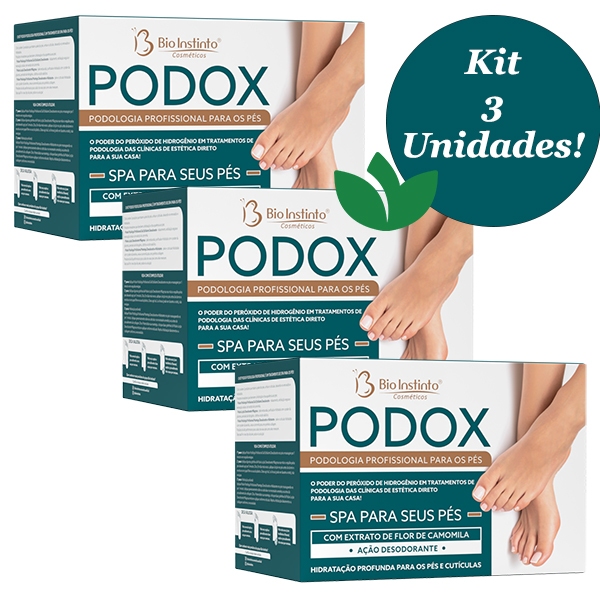 KIT com 3 Unidades de Kit PODOX Spa Para Seus Pés Bio Instinto | Shopee ...