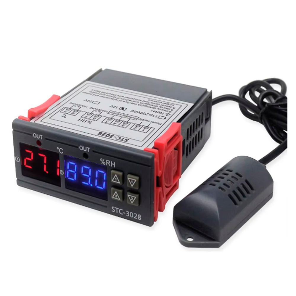stc-3028 12v controlador de temperatura e umidade digital termostato digital | Shopee Brasil