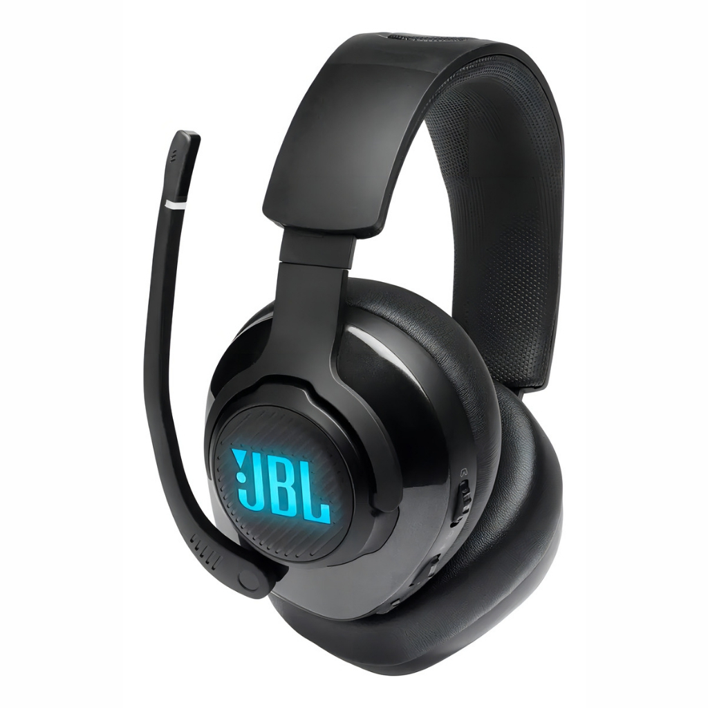 Headset Fone Over Ear Gamer Quantum 400 Preto Led Rgb Jbl | Shopee Brasil