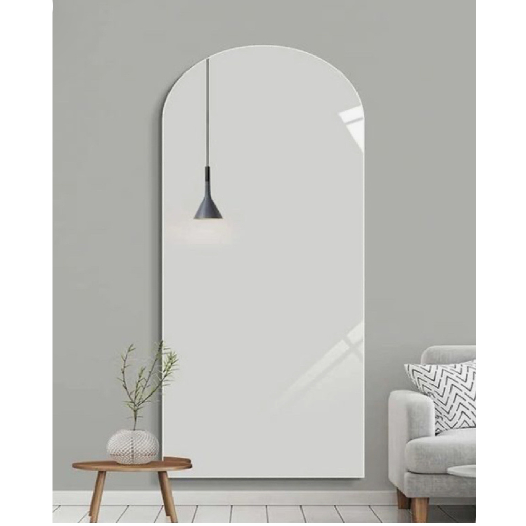 Espelho Semi Oval Orgânico 90X45 Lapidado Moderno Grande Forms C ...