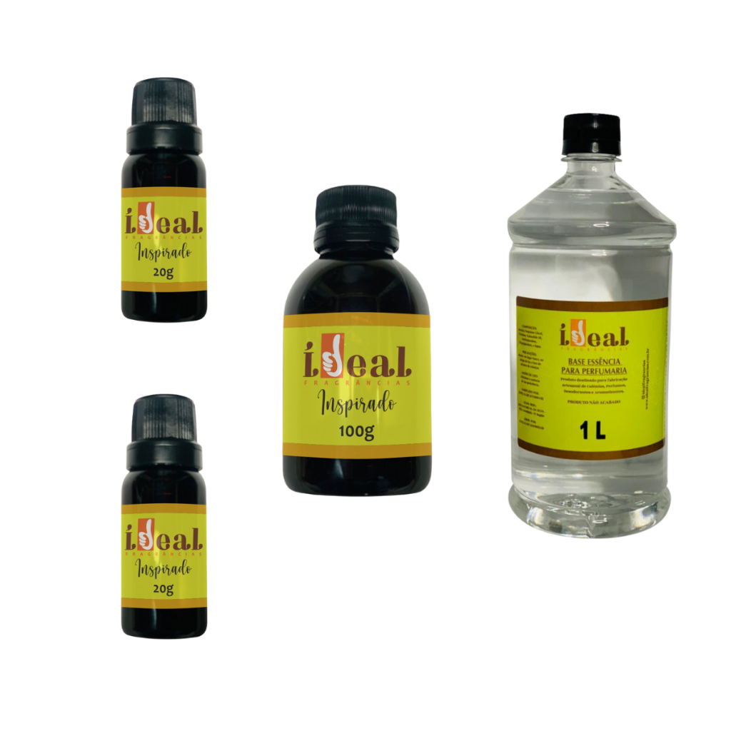 Kit com 2 perfumes importado de 20 ml +1 base pronta de 1L + 1 perfumes ...