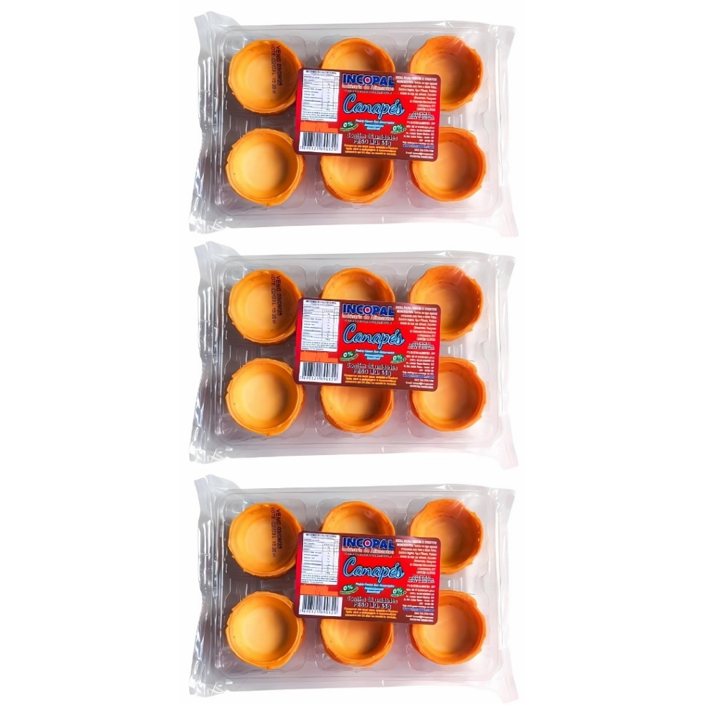 CANAPES KIT COM 108 UNIDADES ASSADAS CROCANTES | Shopee Brasil