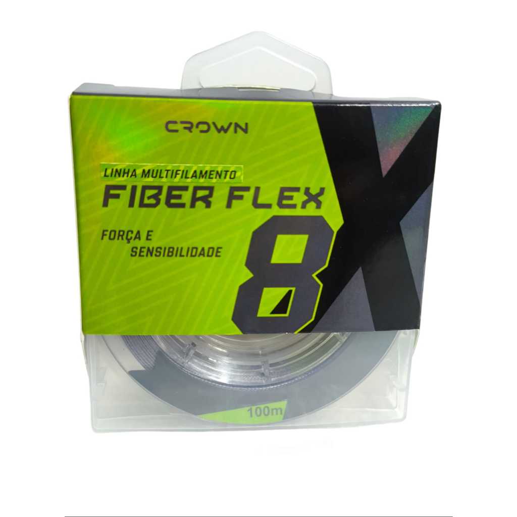 Linha Multifilamento Para Pesca 8x Fios Fiber Flex Crown 0.18 A 0.35mm ...