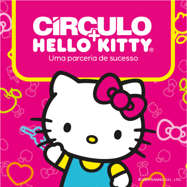 KIT AMIGURUMI COLECA0 HELLO KITTY CIRCULO | Shopee Brasil