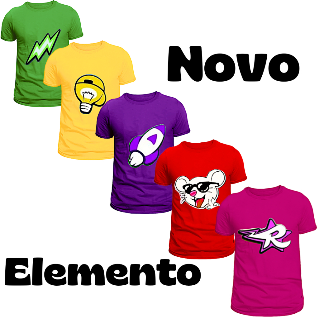 Camiseta Infantil Camisa Emilly Youtuber Vick Os Rosa Novo Elemento ...