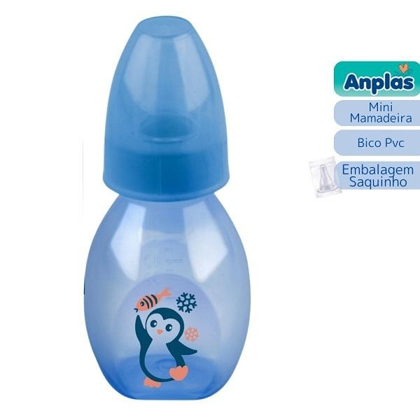 Mamadeira Mini Chuquinha Petita Bico Pvc Azul 60mL 3042AZ | Shopee Brasil