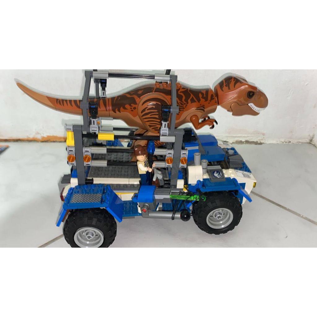 Lego T. rex Tracker 75918 Jurassic World | Shopee Brasil