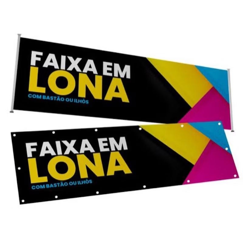 FAIXA EM LONA SOB MEDIDA EVENTOS E PROPAGANDA | Shopee Brasil