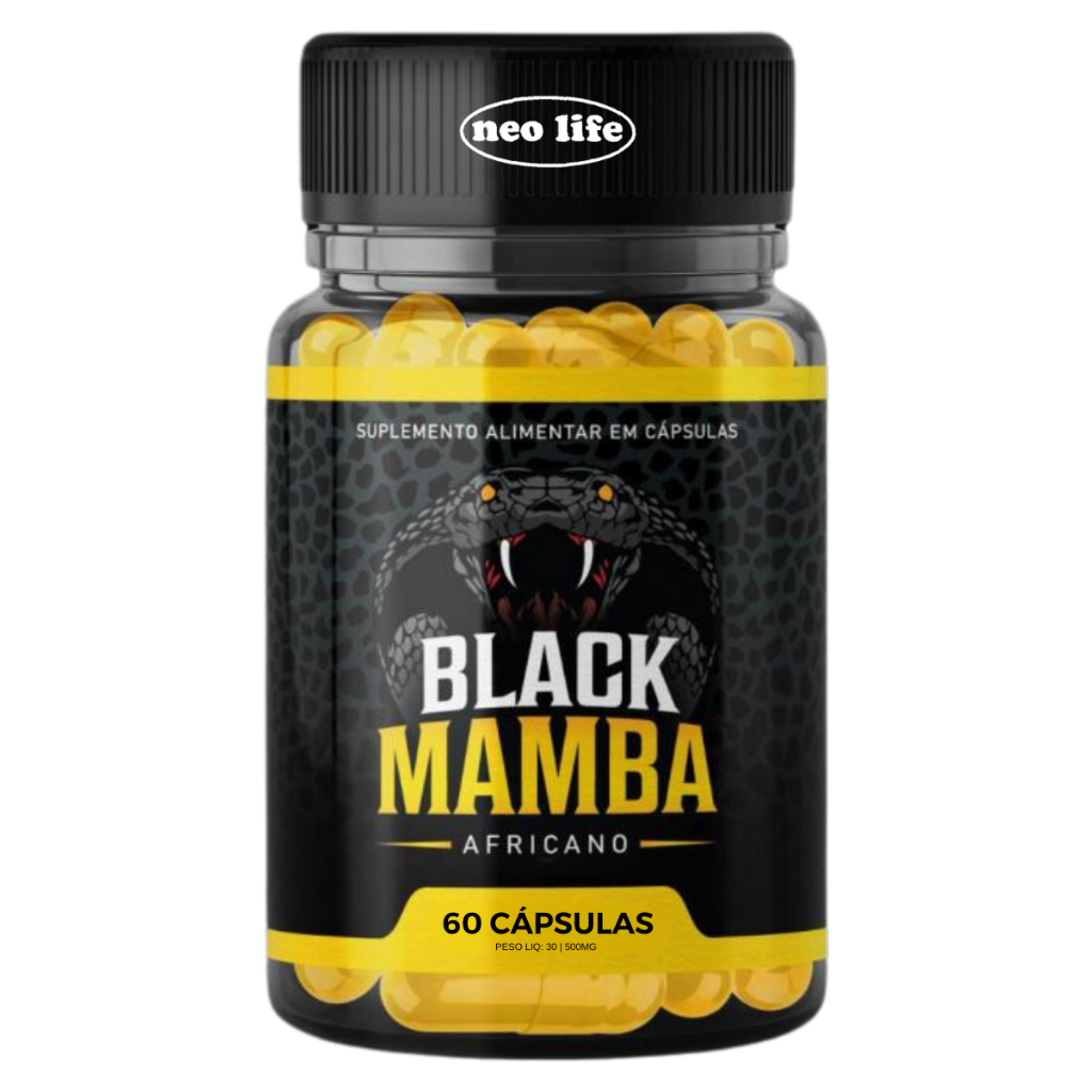 1x Black Mamba 60 Caps Original - Fórmula Avançada - Loja Oficial ...