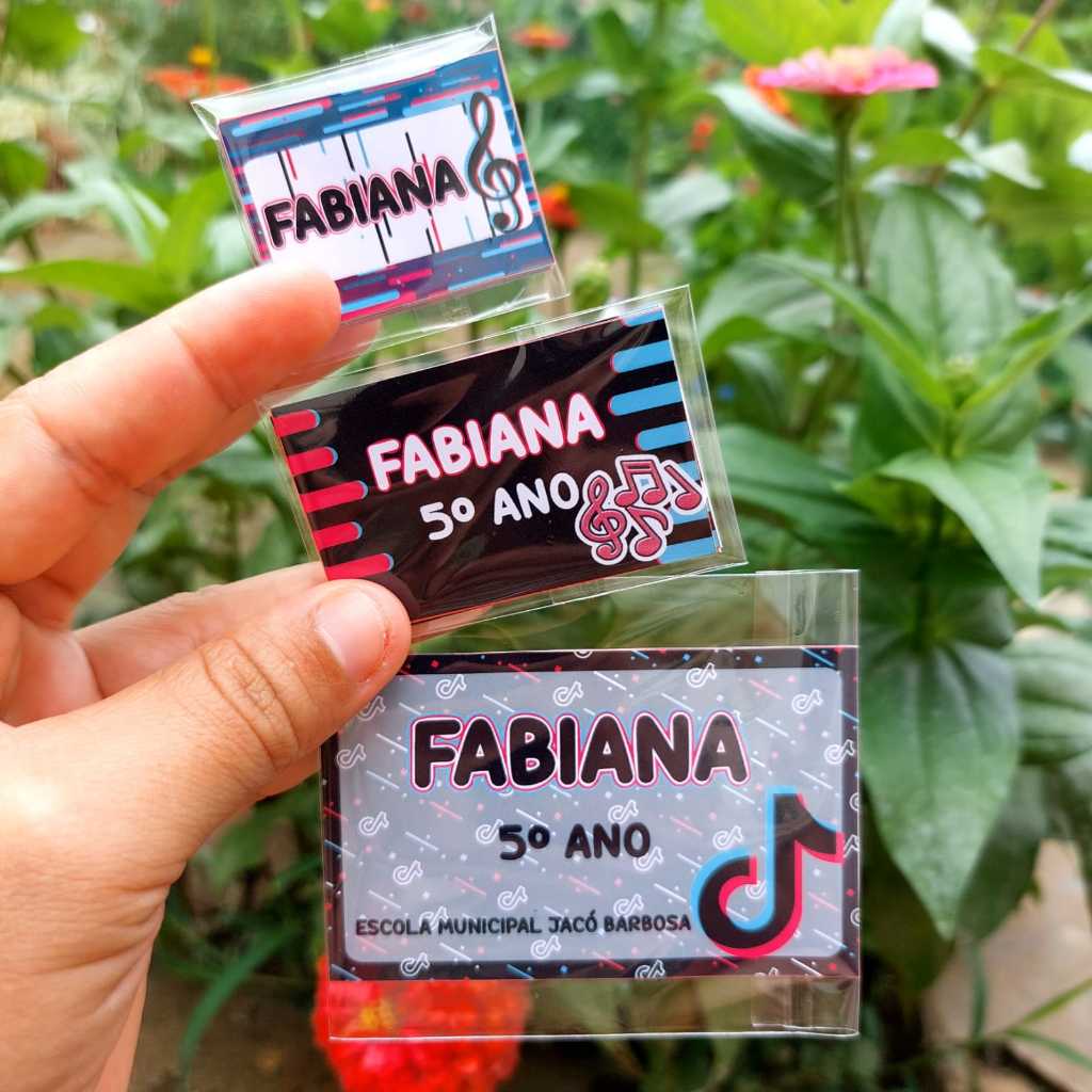 ETIQUETA ESCOLAR PERSONALIZADA TIK TOK / ADESIVOS PARA MATERIAL ESCOLAR ...