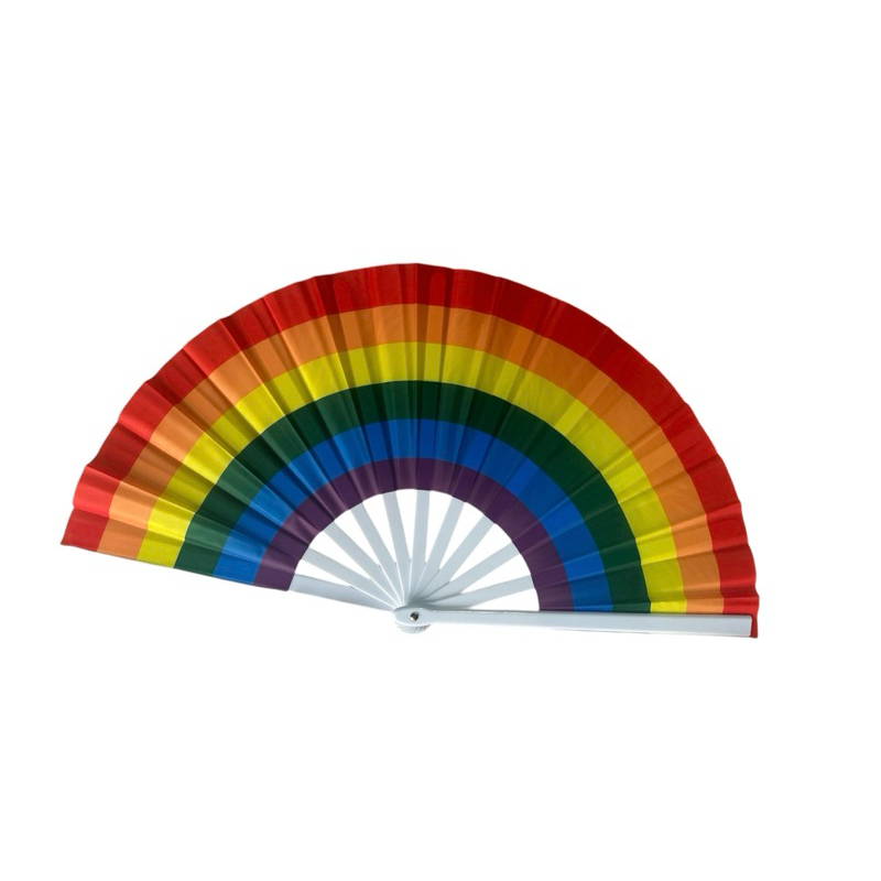 Leque Grande Colorido Arco Íris/Lgtb | Shopee Brasil