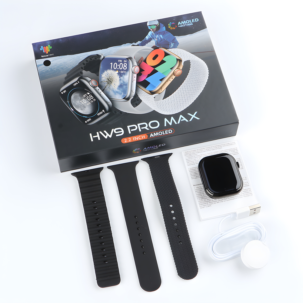 HW9 Ultra Max SmartWatch 2.2" Série 9 Resolução alta definição Amoled ...