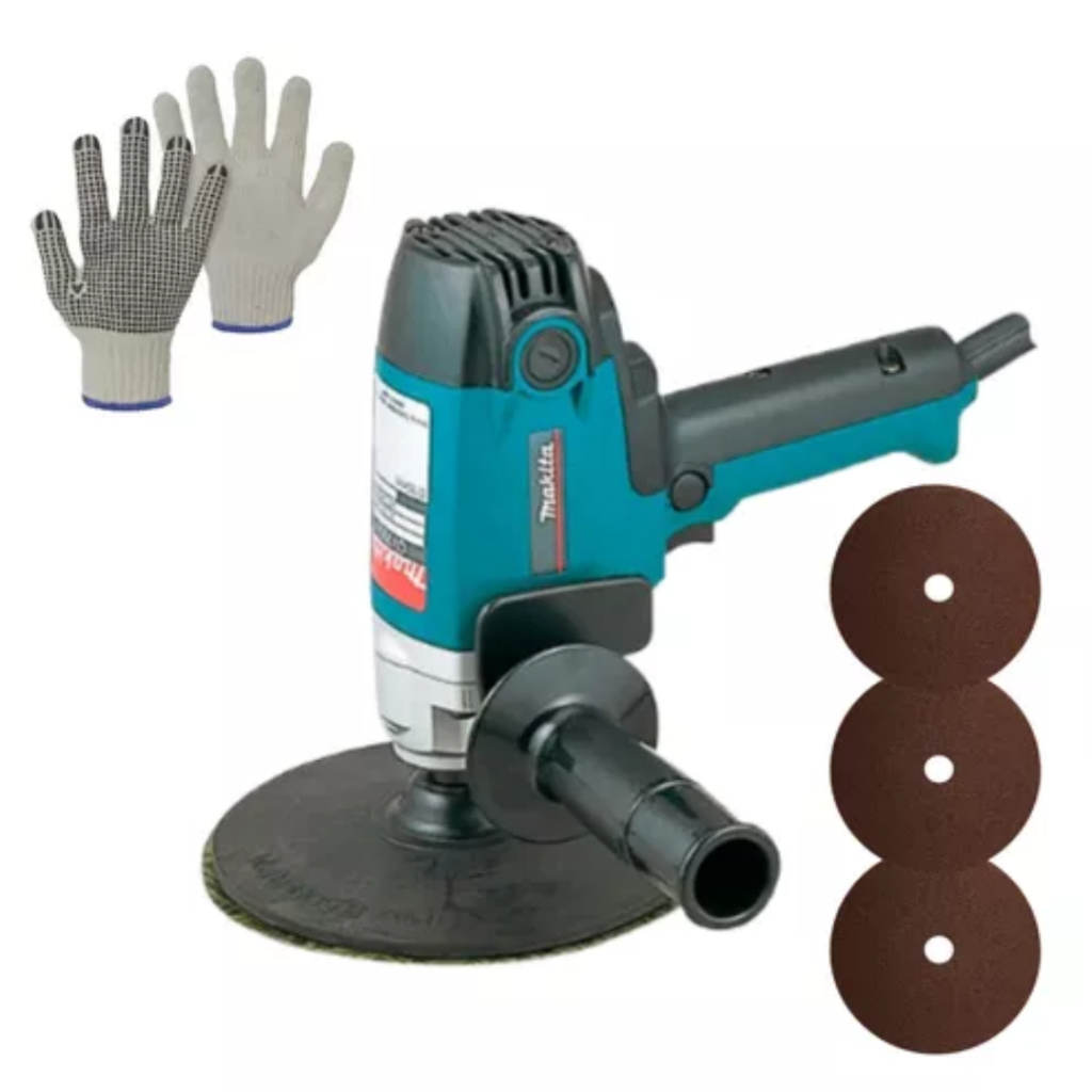 Lixadeira Vertical Gv7000 7" Makita +3 Lixa P/ Ferro Grão 80 | Shopee ...