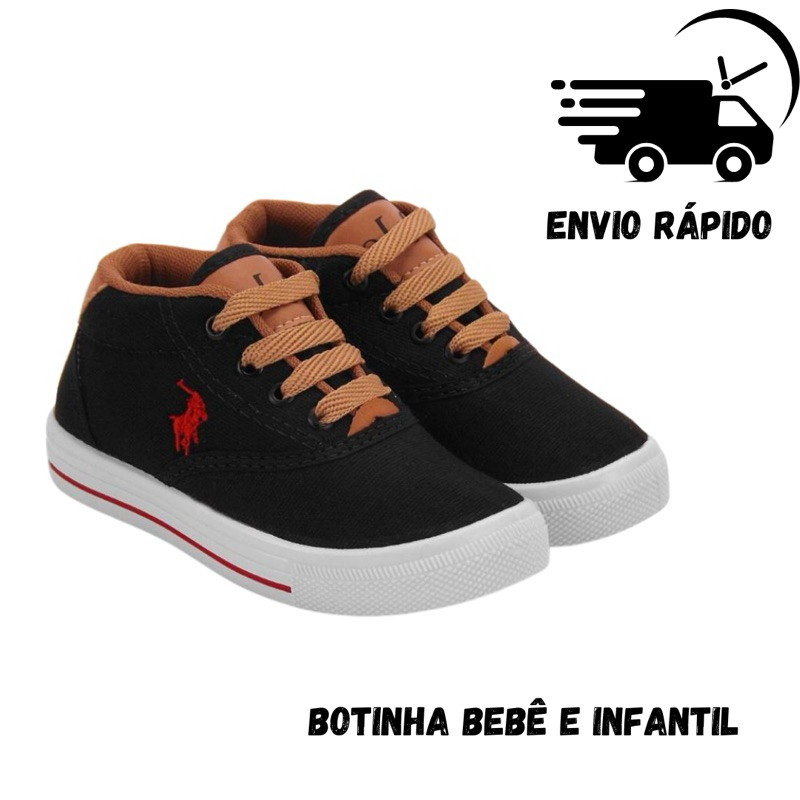 Botinha Infantil e Bebê Menino Menina Masculino Feminino Unissex Volta ...