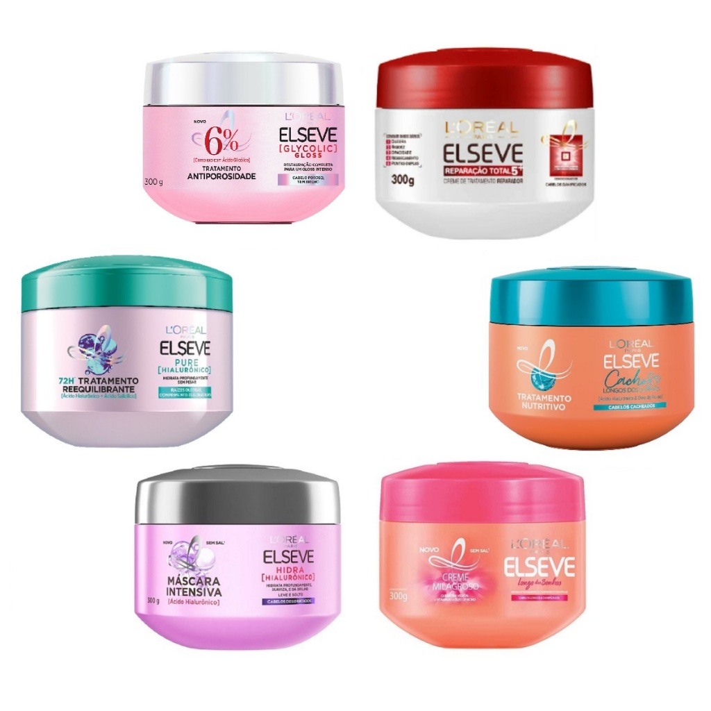Elseve creme tratamento 300g barato | Shopee Brasil