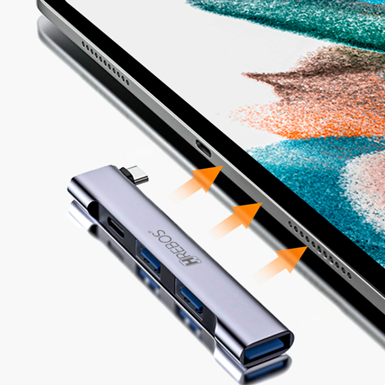 Hub tipo c Adaptador com várias entradas Usb Usb Tipo C 3.0 Extensor 4 ...