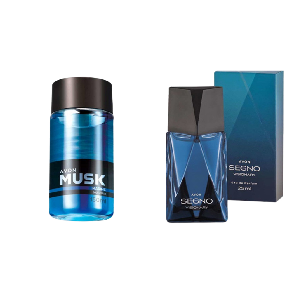 kit presente Perfume parfum Segno Avon + Musk escolha a melhor ...