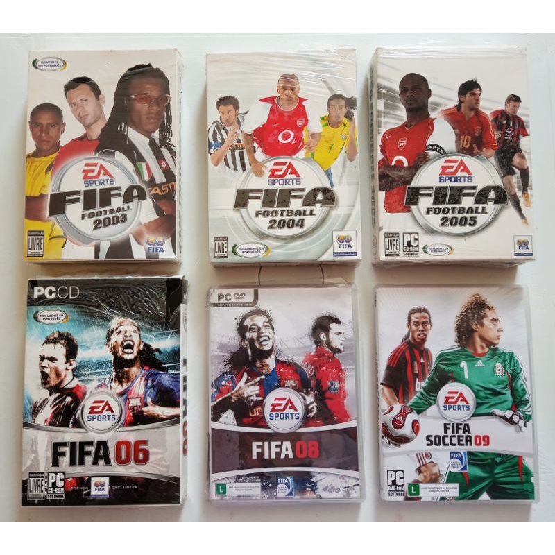 Coleção Jogos FIFA 2003 - 2009 PC Original | Shopee Brasil