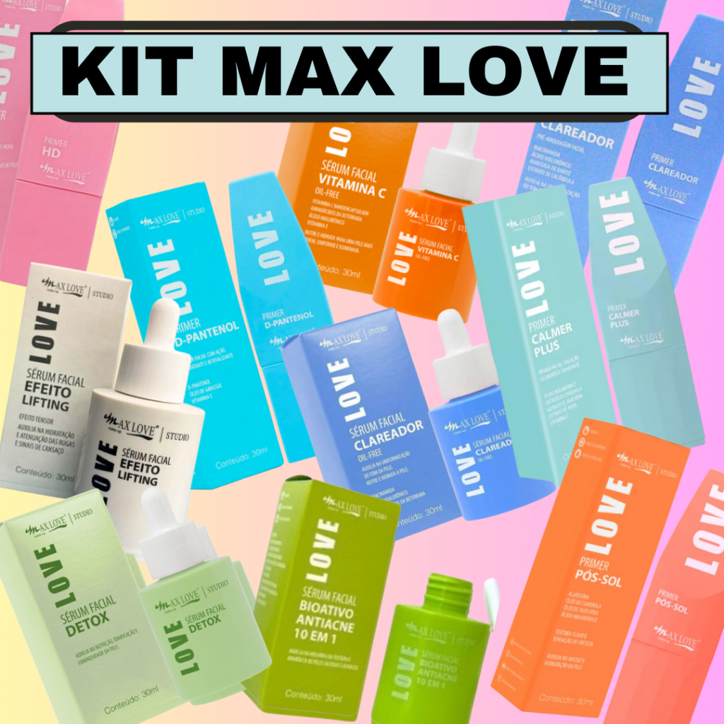 Kit Serum Max love + Primer Max love - Escolha seu kit favorito ...