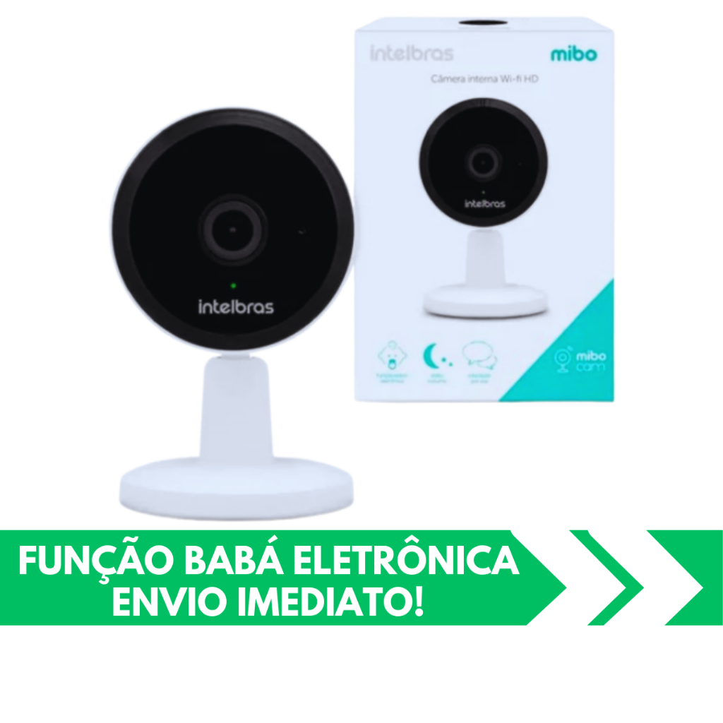 Câmera Wifi Mibo Imx1 Intelbras Sem Fio Hd Babá Eletrônica | Shopee Brasil
